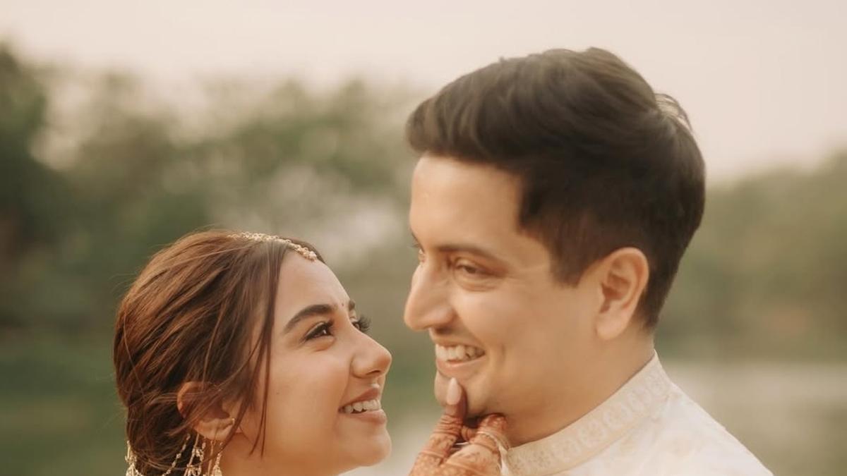 Prajakta Koli, Vrishank Khanal appear stylish in ‘haldi’ ceremony - The Hindu